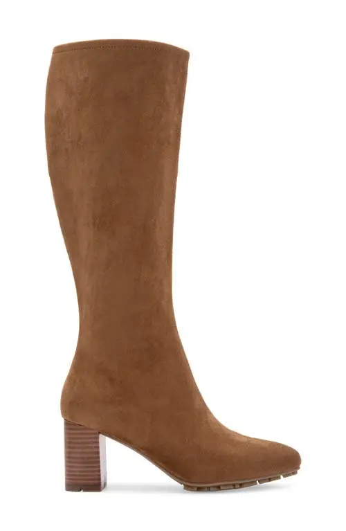Aerosoles Brynn Block Heel Boot - Tobacco Suede