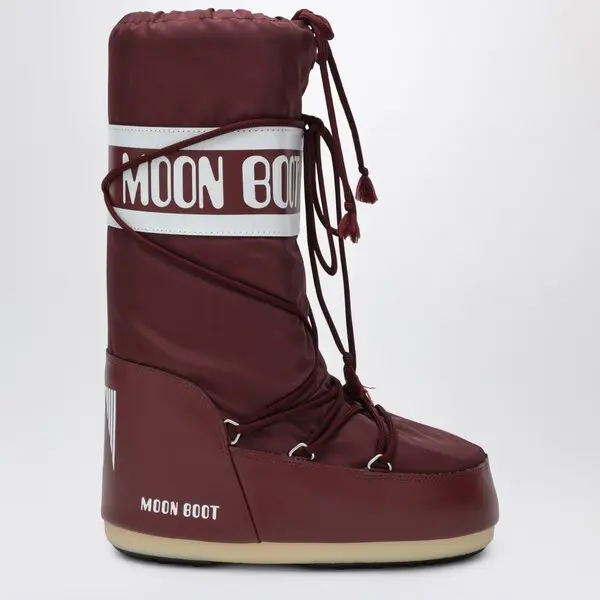 Moon Boot Icon Nylon Boots - Burgundy