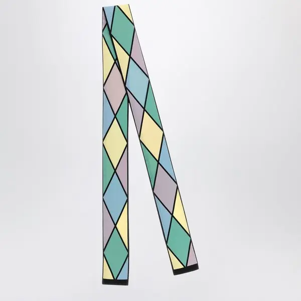 Valentino Garavani Rhombelle Scarf In Multicolored Silk - Multicolor