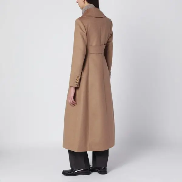Max Mara Long Double-breasted Wool Coat
