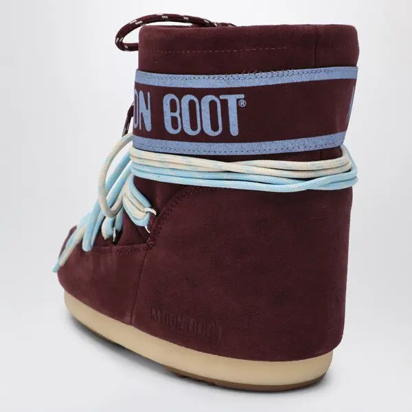 Moon Boot Icon Low Suede Boots - Burgundy