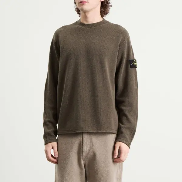 Stone Island Ribbed Wool Nylon Jumper