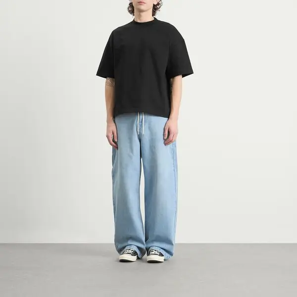 ABOUT:BLANK Mock Neck T-shirt - Black/ecru