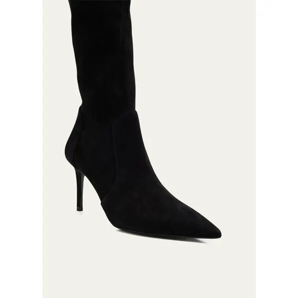 STUART WEITZMAN Suede Knee Boots - Fawn