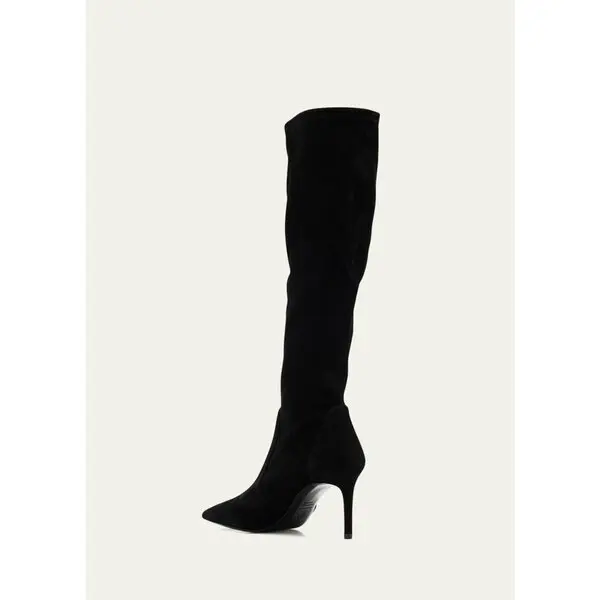 STUART WEITZMAN Suede Knee Boots - Fawn