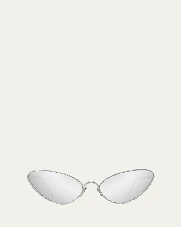 Loewe Signature Metal Cat-eye Sunglasses - Silver