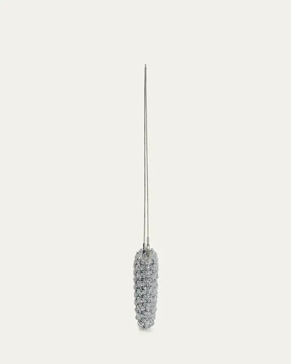 Simkhai Morgan Rhinestone-embellished Woven Clutch