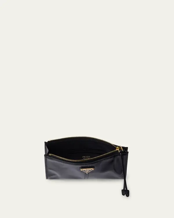 Prada Soft Leather Pouch - Nero