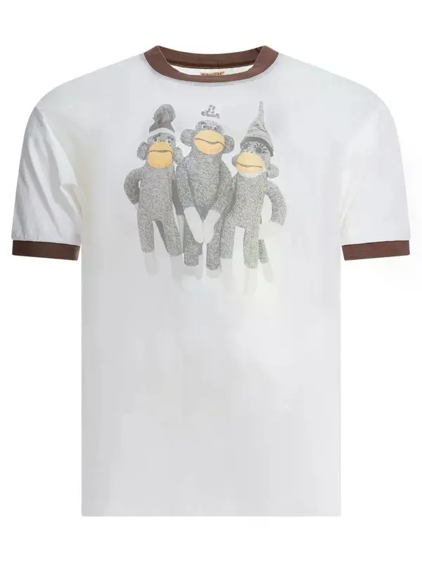 Kapital Monkey-print T-shirt - White