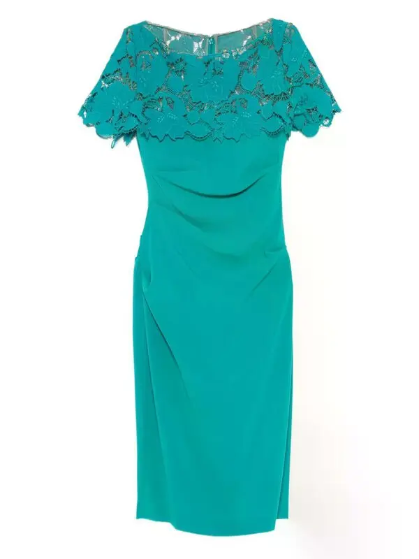 Talbot Runhof Lace-panel Dress