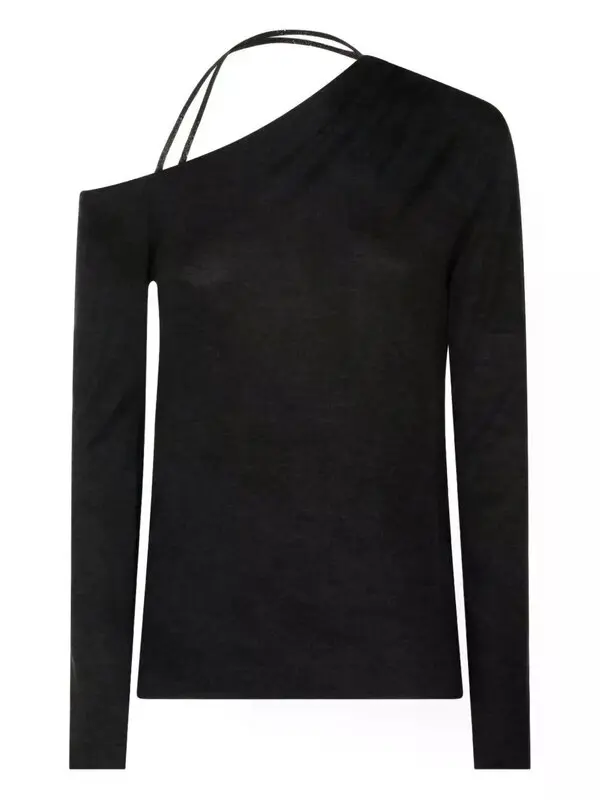Brunello Cucinelli Monili-strap One-shoulder Top
