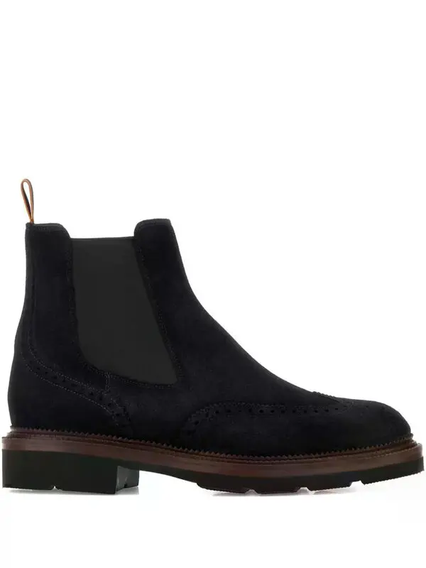 Santoni Suede Chelsea Boots