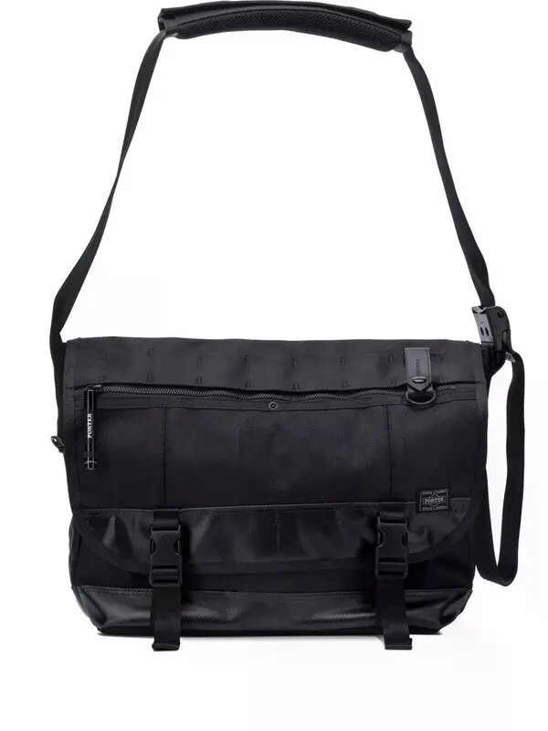 PORTER-YOSHIDA & CO Heat Buckle Strap Messenger Bag - Black