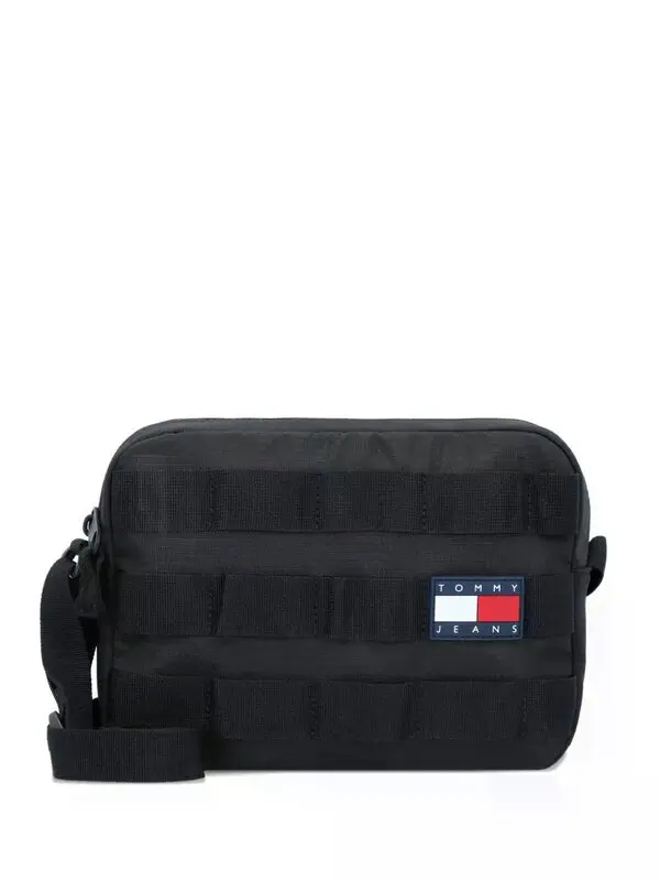 Tommy Hilfiger Logo-patch Messenger Bag - Black