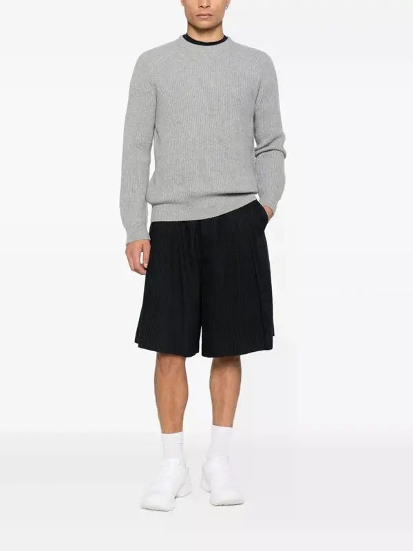 MC2 SAINT BARTH Ribbed Wool Knitwear - Grey
