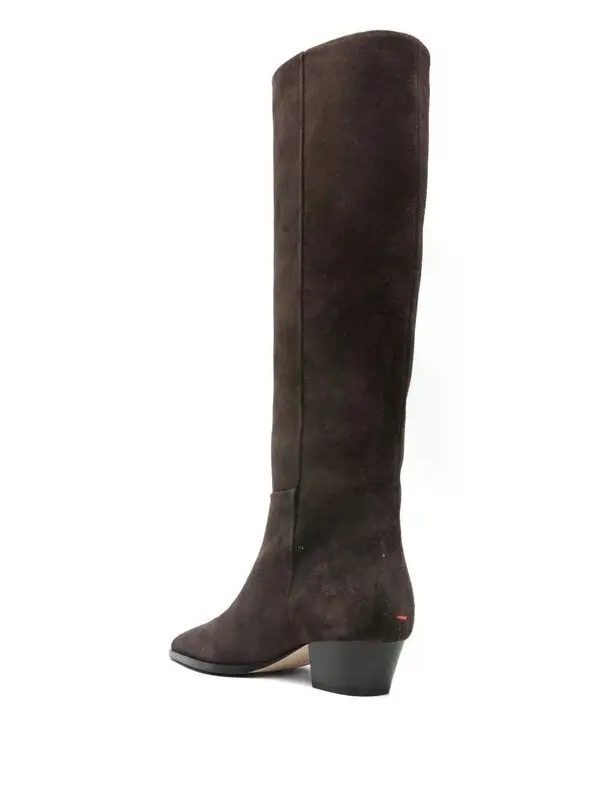 AeydĒ 40mm Medea Pointed Boots - Brown