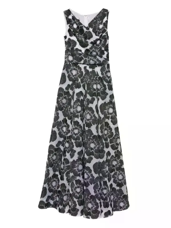 Talbot Runhof Floral-print Gown