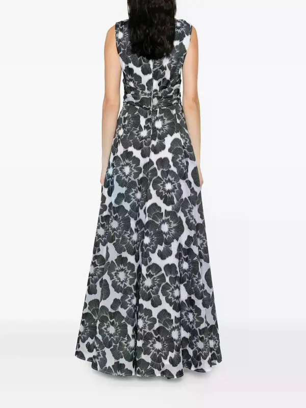 Talbot Runhof Floral-print Gown