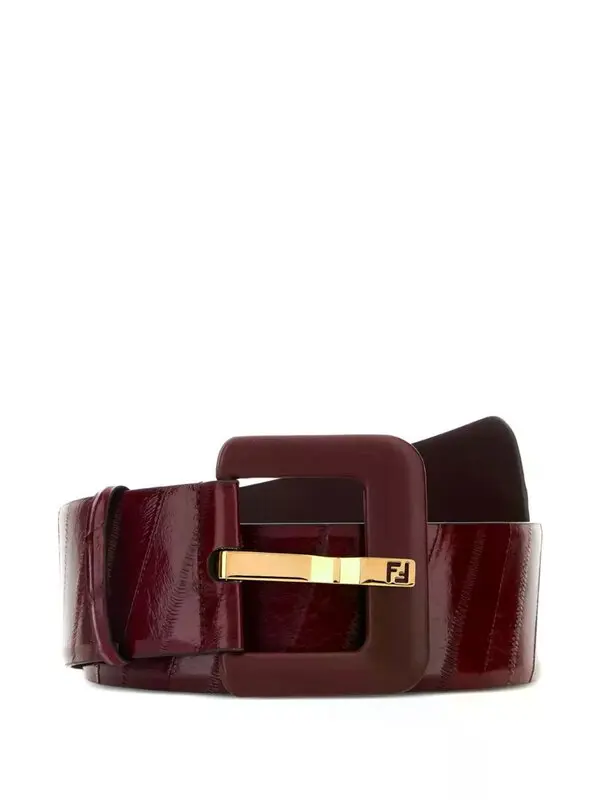 Fendi Forever Leather Belt - Red