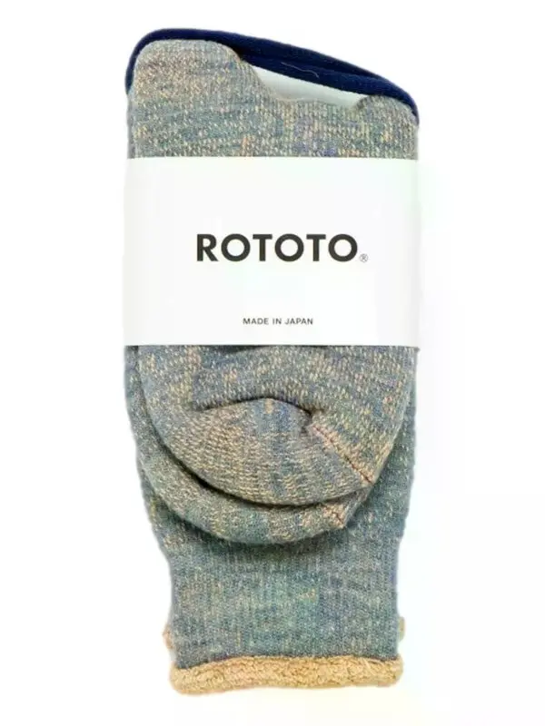 ROTOTO Double Face Socks - Blue