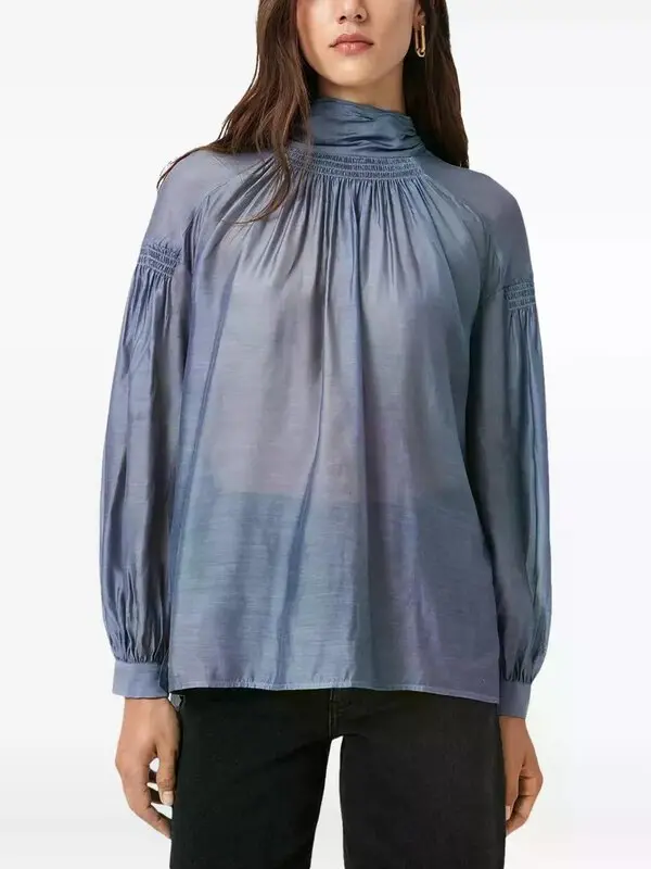ALLSAINTS Pearla High-neck Blouse