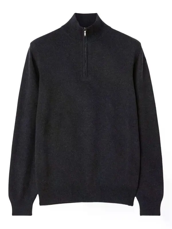Loro Piana Half Zip Sweater - Grey