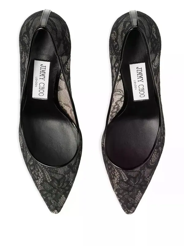 JIMMY CHOO Romy 85 Pointed-toe Pumps - Black