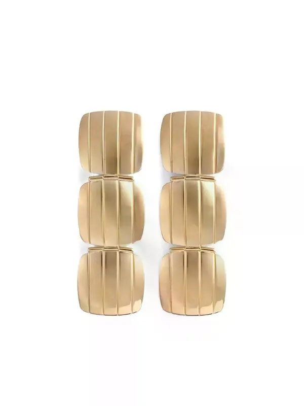 IVI Slot Clip Earrings - Gold