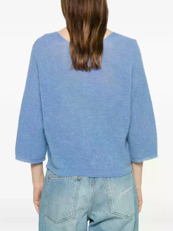 Ba&sh Isaac V-neck Jumper - Blue