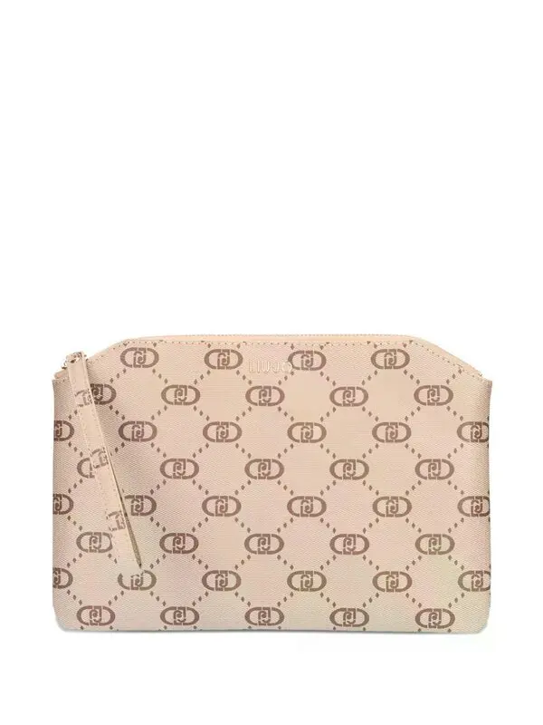 Liu Jo Monogram-pattern Coin Pouch - Neutrals
