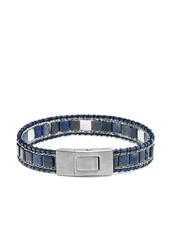 NIALAYA JEWELRY Stud Lapis Lazuli Bracelet - Blue
