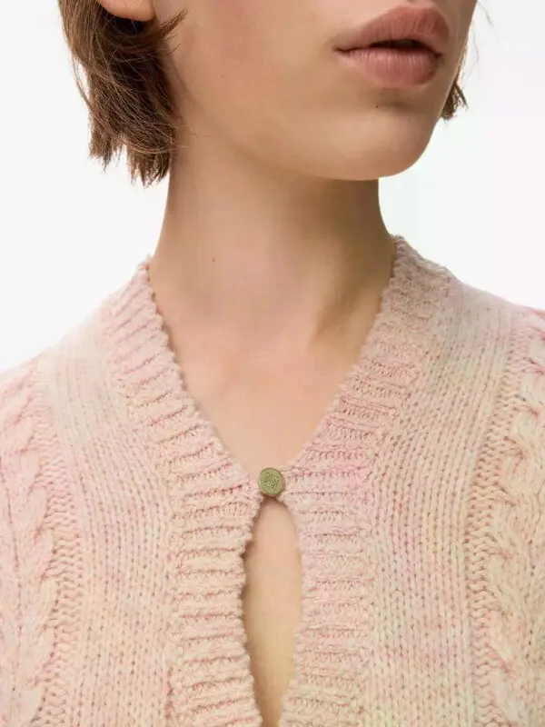 Loewe Cable-knit V-neck Sweater