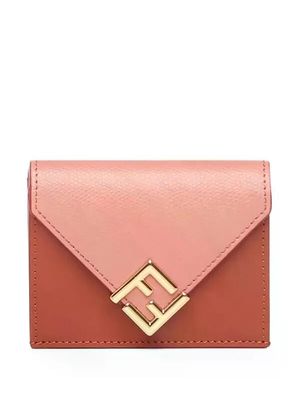 Fendi Logo-plaque Wallet - Pink