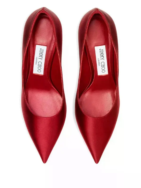 JIMMY CHOO Love 85 Pointed-toe Pumps - Red