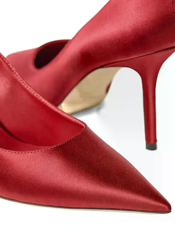 JIMMY CHOO Love 85 Pointed-toe Pumps - Red