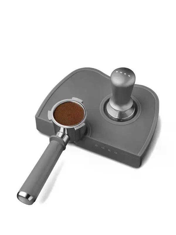 SMEG Stainless Steel Espresso Coffee Tamping Set - Grey