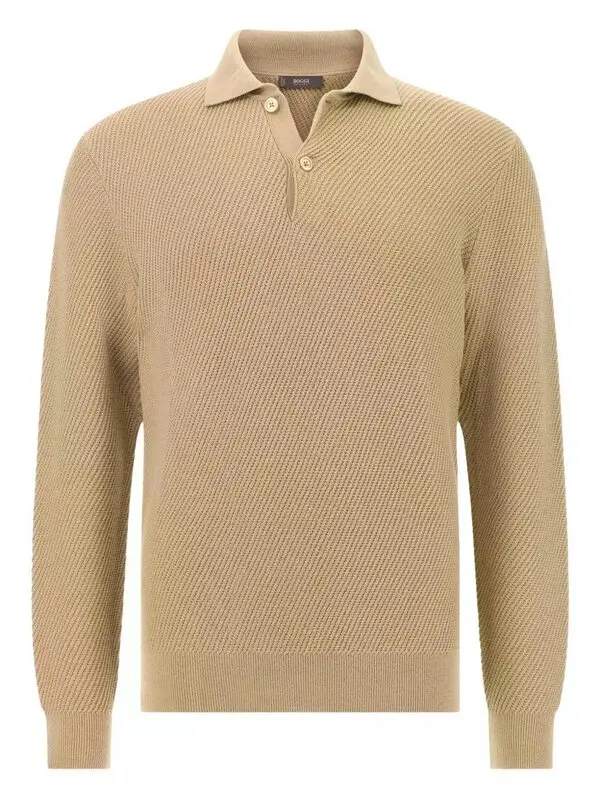 Boggi Milano Ribbed-knit Merino Wool Sweater