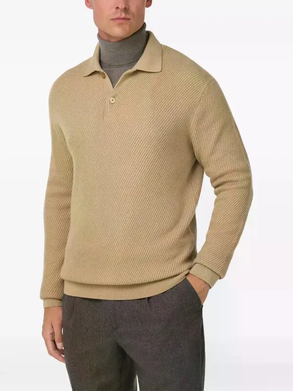 Boggi Milano Ribbed-knit Merino Wool Sweater