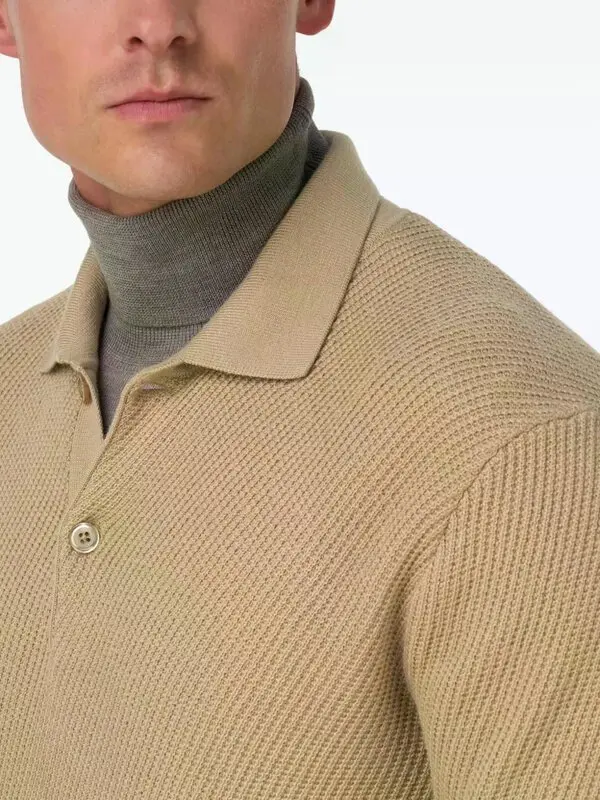 Boggi Milano Ribbed-knit Merino Wool Sweater