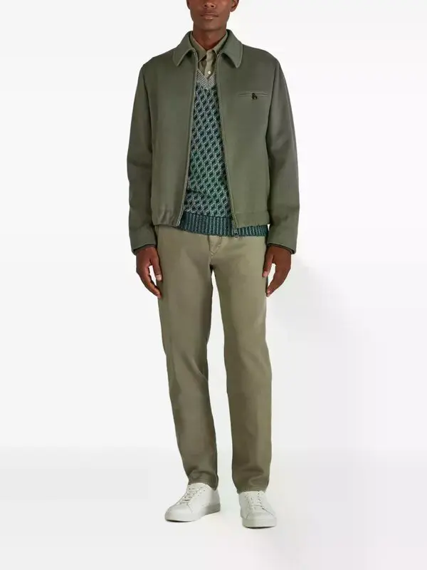 ZANONE Jacquard Virgin Wool Vest