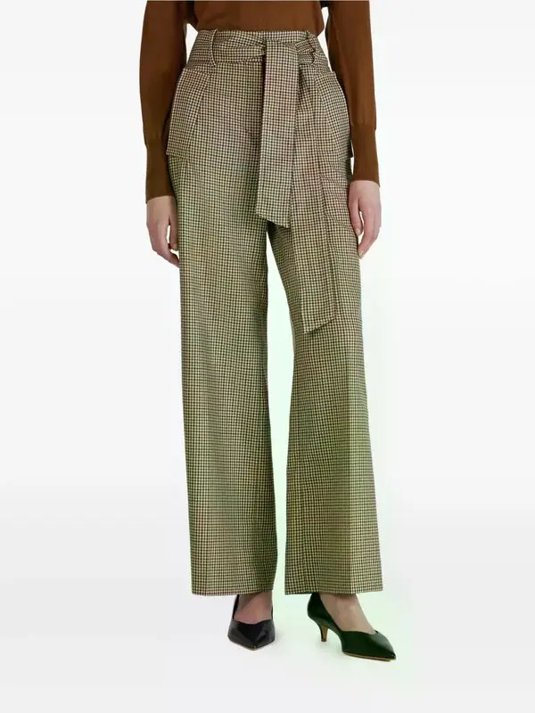 Incotex Belted Check Trousers