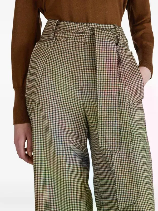 Incotex Belted Check Trousers