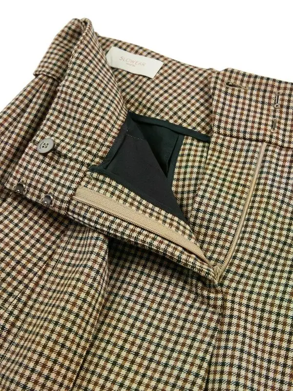Incotex Belted Check Trousers