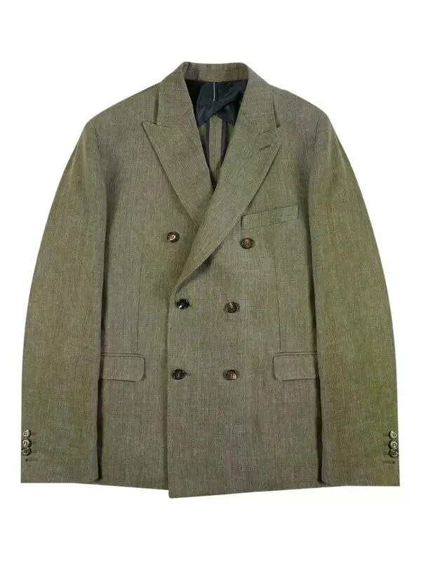 SLOWEAR Double-breasted Linen Blazer