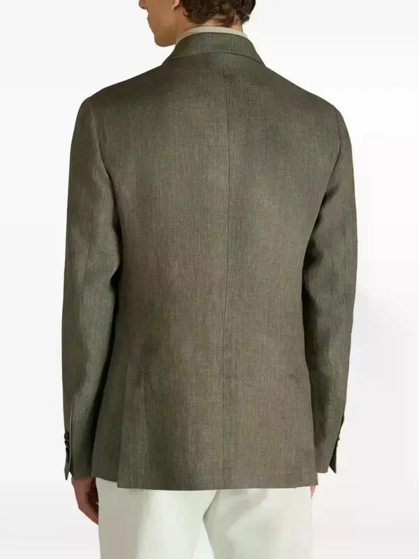 SLOWEAR Double-breasted Linen Blazer