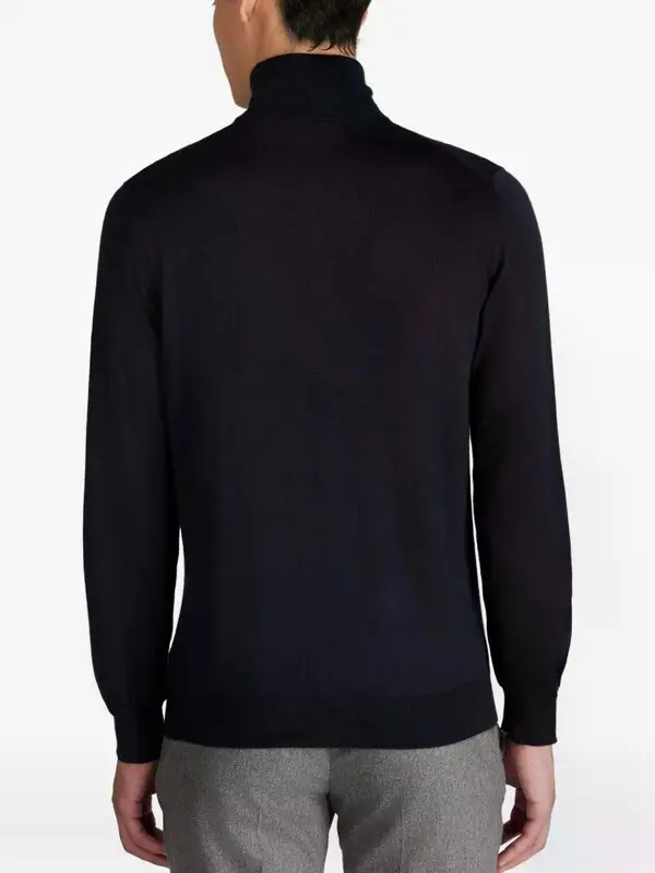 SLOWEAR Turtleneck Cashmere Sweater - Blue