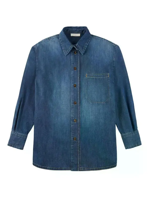 GLANSHIRT Buttoned Denim Shirt