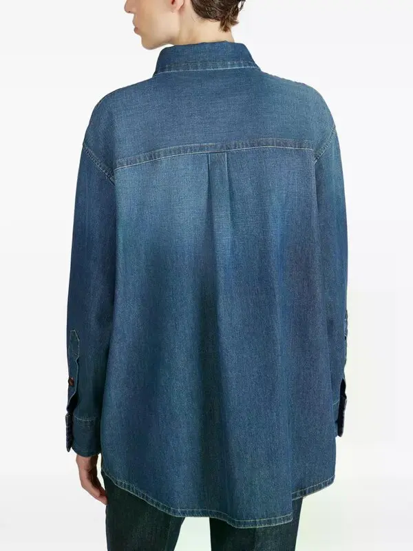 GLANSHIRT Buttoned Denim Shirt