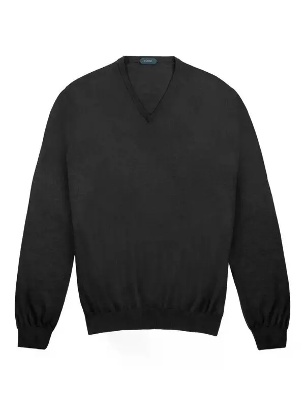 SLOWEAR V-neck Sweater - Grey