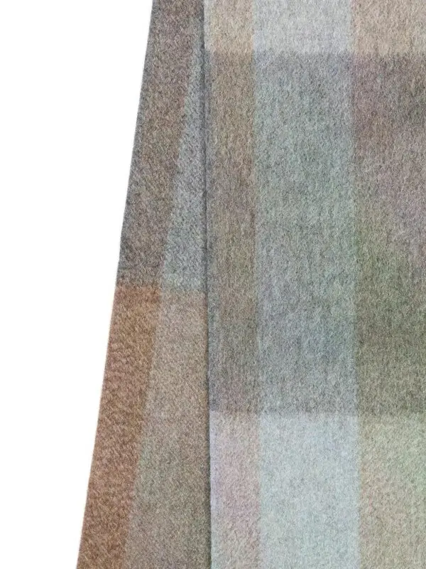 Zegna Fringed-detail Scarf - Blue